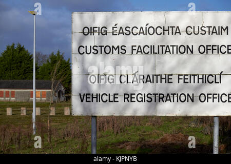 Disused Irish Customs office near the irish border between Northern ...