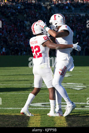 Indiana wide receiver Whop Philyor (1) cuts between Ball State ...