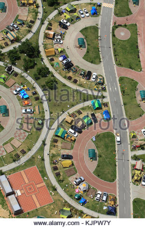 Aerial view of circular parking lot Stock Photo: 47877246 - Alamy