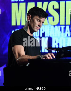 Croatian pianist Maksim Mrvica performs during a launch event for '2018 ...