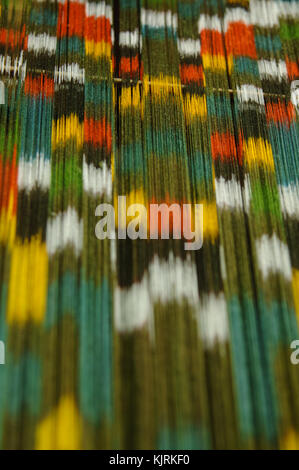 subtle silk weaving thread and yarn closeup Stock Photo - Alamy