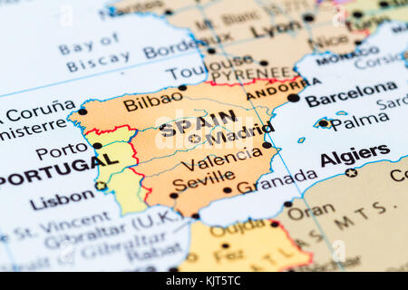 map of spain Stock Photo - Alamy