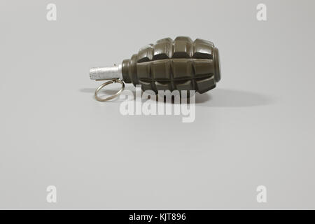 A hand grenade with copy space left for text Stock Photo - Alamy