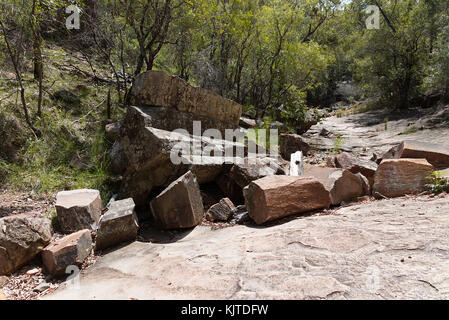 Sawn Rocks is a 40 metre basalt cliff face featuring perpendicular ...
