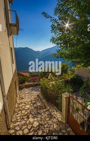 Panoramic view of Stemnitsa, a beautiful traditional village in ...