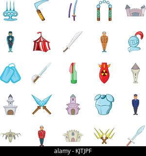 Belligerent icons set, cartoon style Stock Vector Image & Art - Alamy
