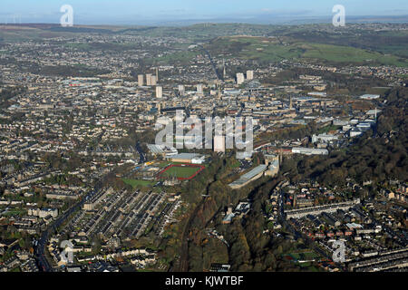 aerial view of Halifax, West Yorkshire, UK Stock Photo: 87799815 - Alamy