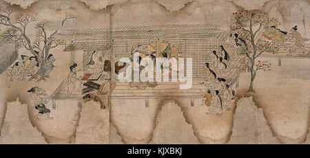 Kokawadera engi emaki - scroll 4c Stock Photo - Alamy