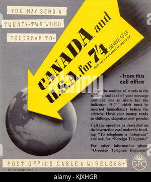 Post Office Telephone Box Advertising Poster -9 Stock Photo - Alamy