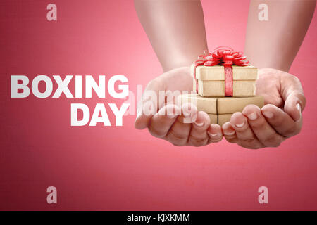 Text sign showing Gift Box. Business overview A small cointainer with ...