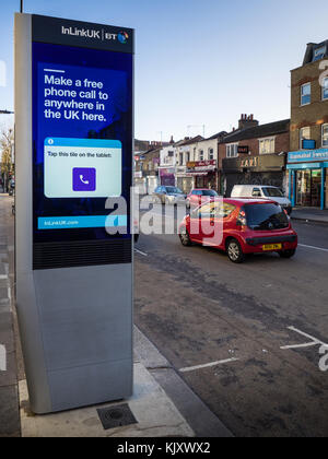 BT InLinkUK public wi-fi and charging station, Nottingham, England, UK ...