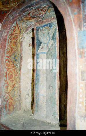The fresco of St. Andrew on the Matka 61 depicts the religious figure ...