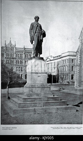 John Robert Godley Statue and Old Post Office, Cathedral Square ...