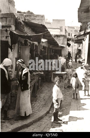 Street in older Nazareth, vegetable market Stock Photo - Alamy