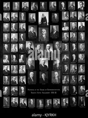 The New Zealand Parliament House of Representatives is depicted here ...