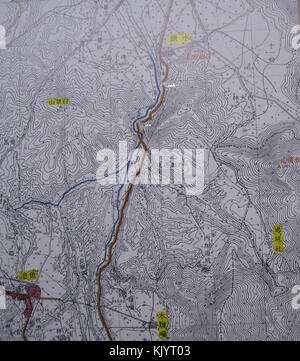 Map of Puli to Yuchi Stock Photo - Alamy