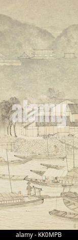 'Eight Famous Sights of Omi' by Imamura Shiko is a traditional Japanese ...