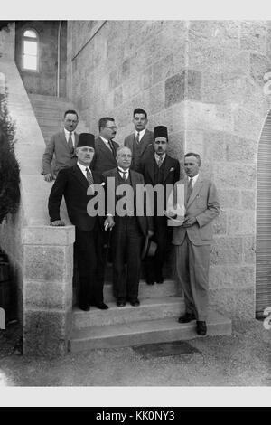 VISIT OF JERUSALEM'S MAYOR RAGEB NASHASHIBI AT THEY.M.C.A.'S ...