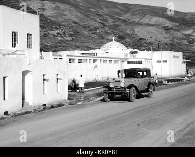 A photograph of the hot baths in Tiberias, Israel, taken between 1934 ...