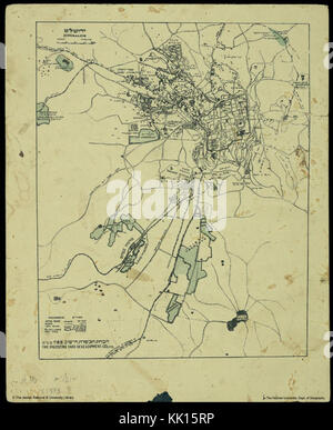 An old map of Jerusalem provides a historical view of the city ...