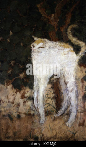 The White Cat 1894 by Pierre Bonnard Stock Photo - Alamy