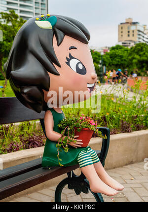 Statue in Miraflores district in Lima, Peru Stock Photo - Alamy