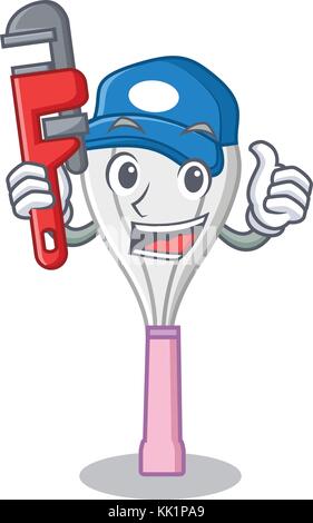 Mechanic whisk character cartoon style Stock Vector Image & Art - Alamy