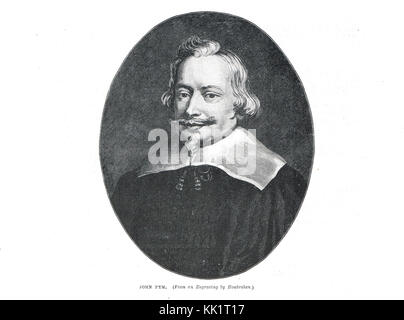 John Pym, leader of the opposition to the king, in the Long Parliament ...