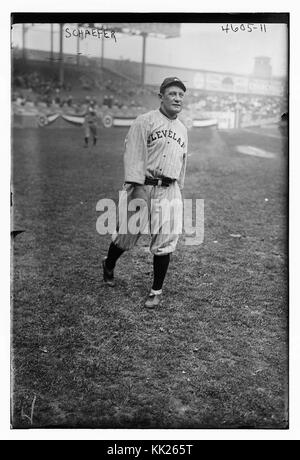 Germany Schaefer, Cleveland AL (baseball), 1918. Shows baseball player ...