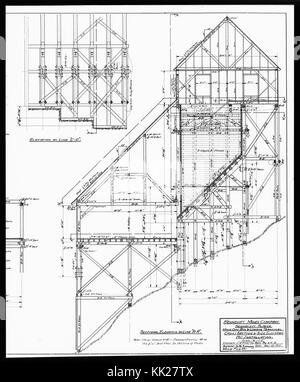 PHOTOCOPY OF DRAWING OF THE MINE ORE BIN AND LOADING TERMINAL, CROSS ...