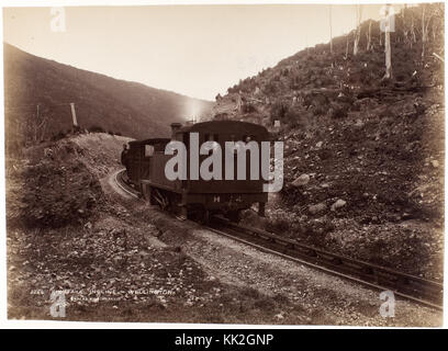 Fell engine, Rimutaka incline, Wellington, 1880s, Dunedin, by Burton ...