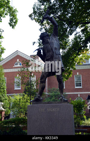 USA, Pennsylvania, Philadelphia, The Signer Stock Photo - Alamy