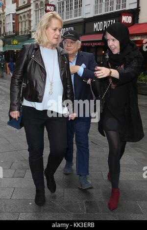 Sir David Jason seen at Capital radio with his wife Gill Hinchcliffe ...