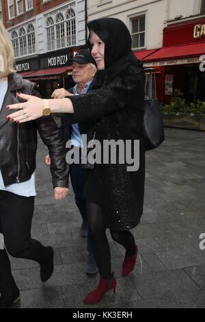 Sir David Jason seen at Capital radio with his wife Gill Hinchcliffe ...