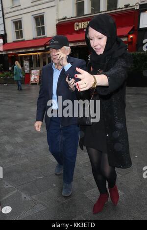 Sir David Jason seen at Capital radio with his wife Gill Hinchcliffe ...