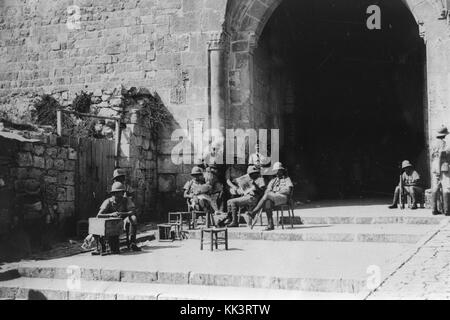 British Army soldiers in riot gear on a street corner in Belfast City ...