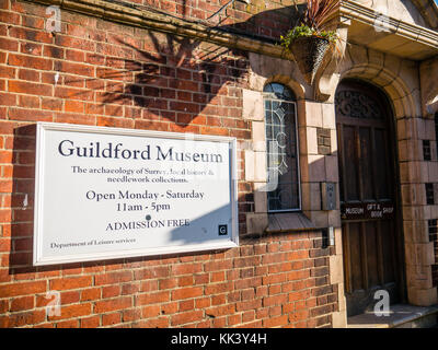 Guildford Museum located in Guildford Castle Gatehouse, Guildford ...