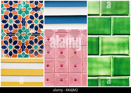 Collage of coloful tiles Stock Photo - Alamy