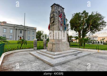 Bermuda War Memorial in the Cabinet Building Garden Front Street ...