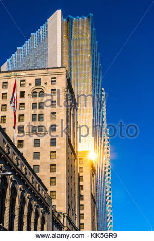 RBC Royal Bank of Canada headquarters building is gold plated on Bay ...