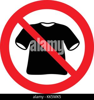 No short prohibited sign, forbidden modern round sticker, vector ...