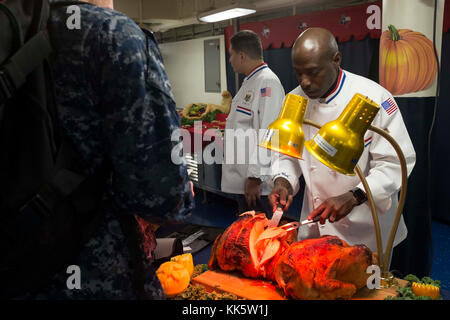 NORFOLK, Va (Nov. 23, 2017) Command Master Chief Huben Phillips Stock ...