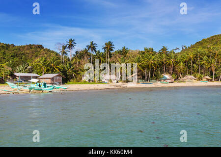Fishing village in Palawan island in Philippines Stock Photo - Alamy