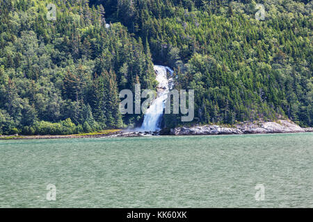 Liberty Cap waterfall in Alaska Stock Photo - Alamy
