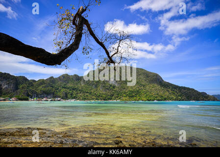 Seascape of Coron Island, Philippines. Coron Island is a wedge-shaped ...