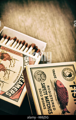 Two boxes of matches Stock Photo - Alamy