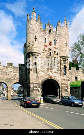 Micklegate - old medieval gate of York,UK Stock Photo - Alamy