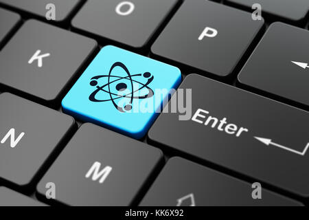 Science concept: Molecule on computer keyboard background Stock Photo ...