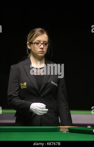 Referee Desislava Bozhilova on day twelve of the 2024 Cazoo World ...
