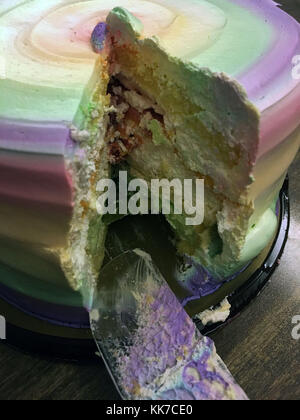 cake mousse rainbow color Stock Photo - Alamy
